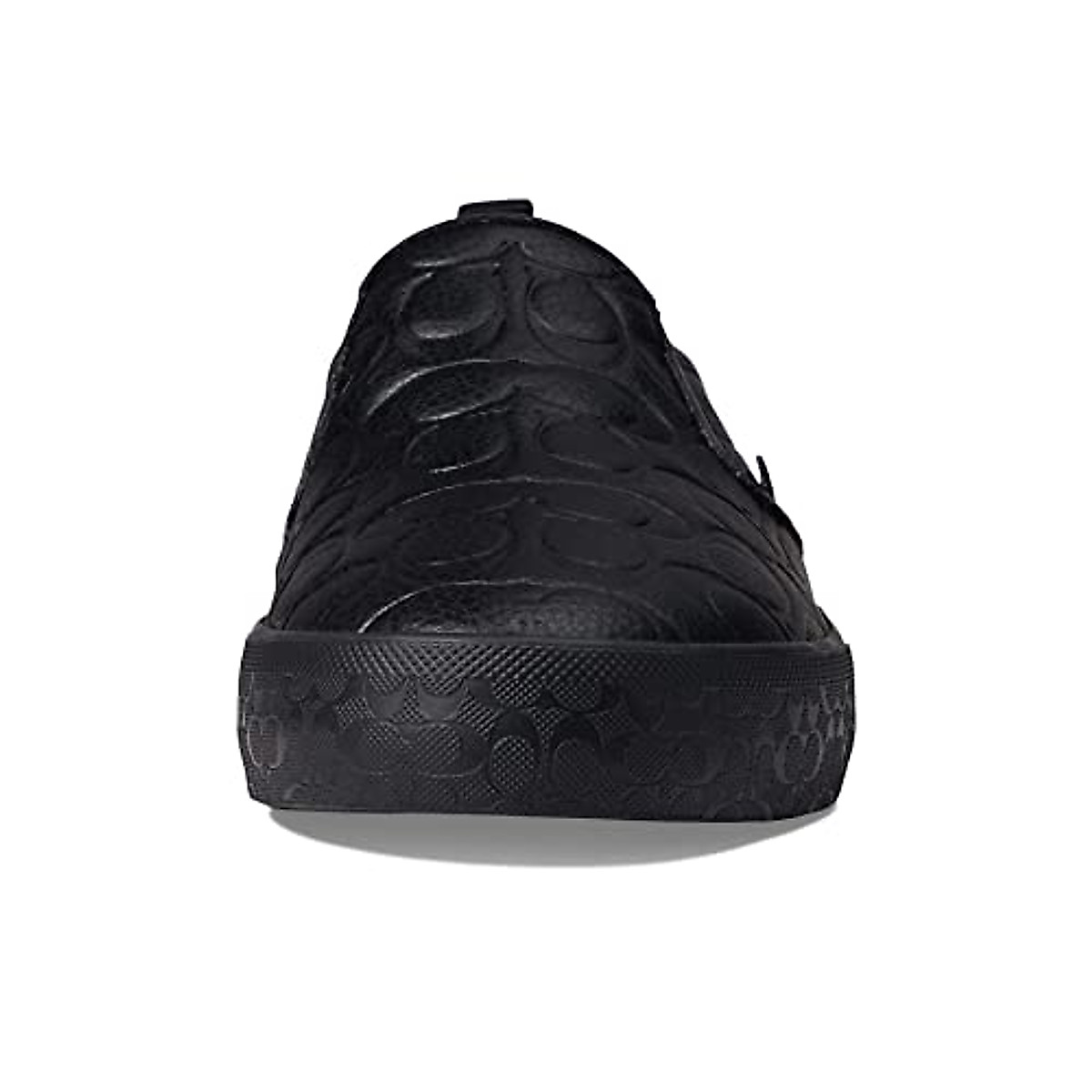 COACH Signature Embossed Pebble Slip-On Skate Sneaker Black 11.5 D (M)