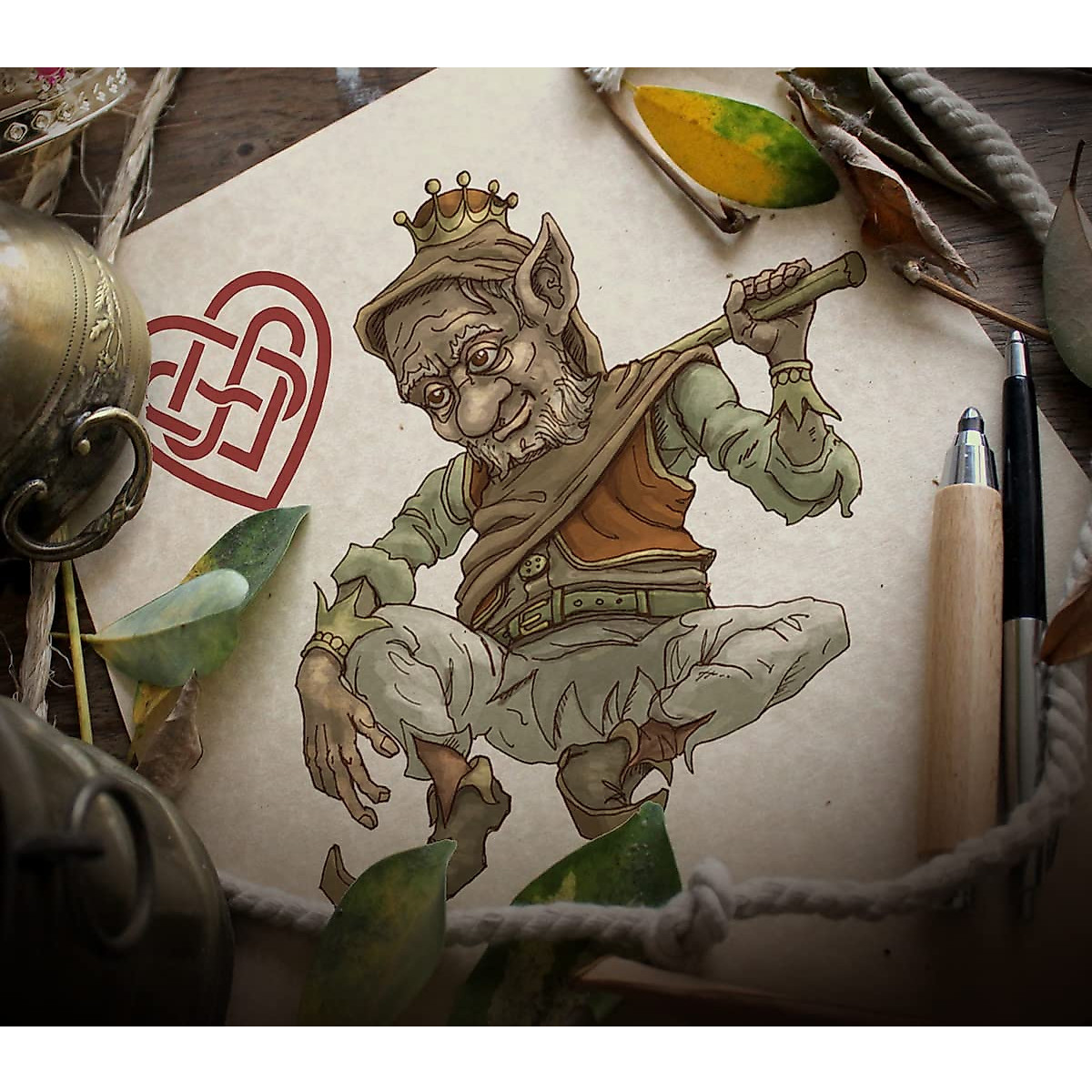 Bicycle Creatures of The FAE Playing Cards Gent Supply, Green