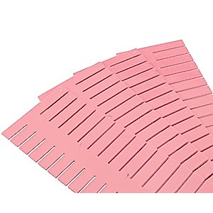 SJZBIN 4PCS 37x7cm Pink Drawer Dividers, Adjustable Drawer Dividers Organizer Separator for Clothes Makeup Storage of Dresser for Bathroom, Bedroom, Kitchen and Office