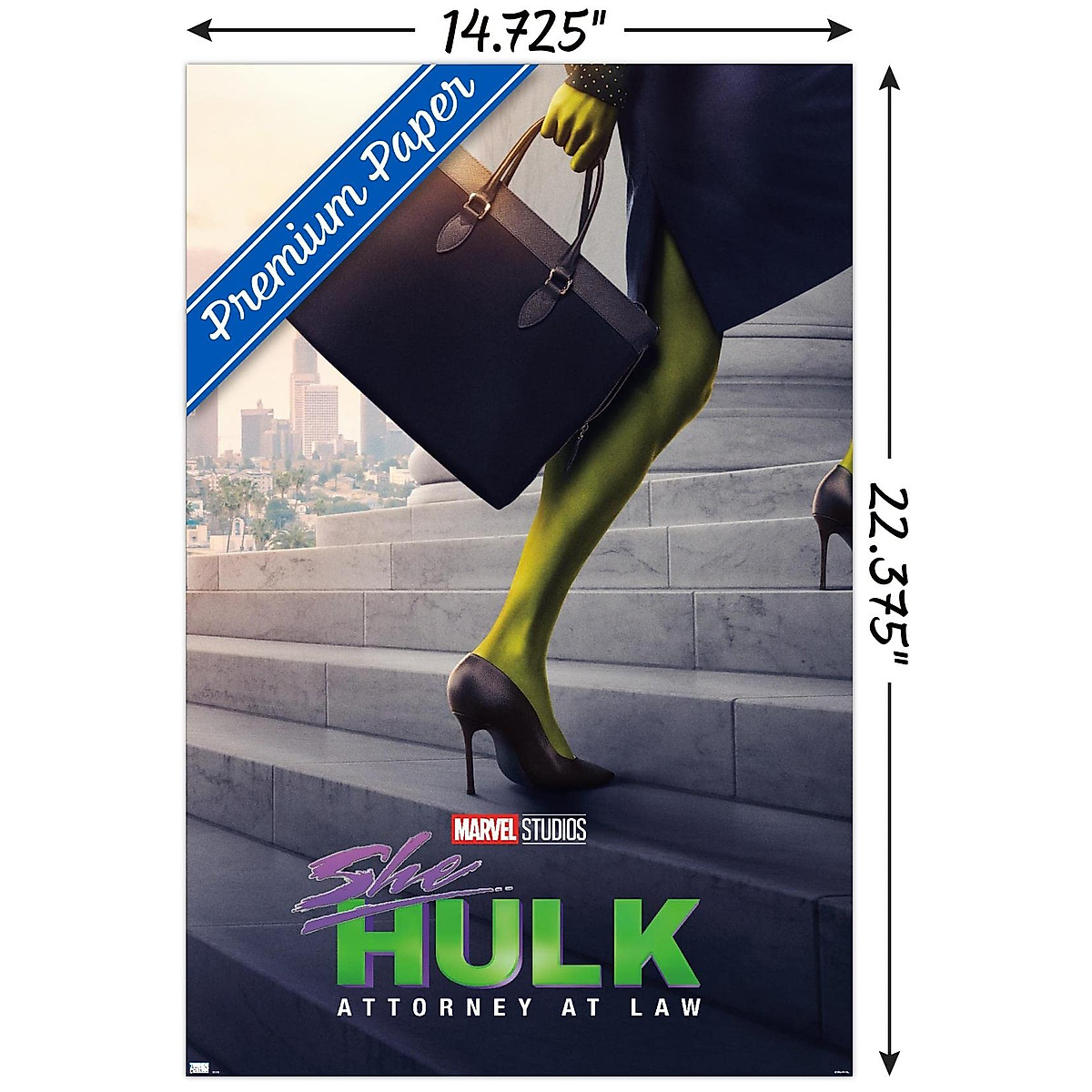Trends International Marvel She-Hulk: Attorney At Law - Teaser One Sheet Wall Poster, 22.4L x 14.7W, Premium Unframed Version