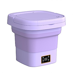 9L Large Capacity Small Portable Washing Machine, Mini Washer and Dryer Combo Deep Cleaning for Underwear, Baby Clothes, or Small Items Folding Washing Machine for Apartment Dorm RV and Travel