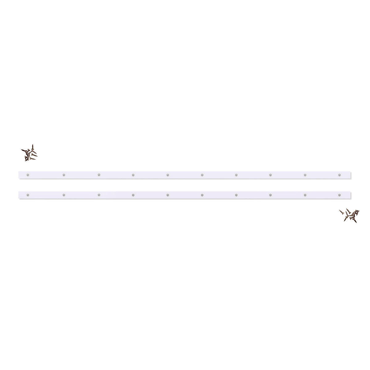 Hatsbi UHMW Crosscut Sled For Table Saw Sled Miter Bars 3/4" X 3/8" X 36" -Predrilled holes and 20 screws included For Jigs Fixtures or Miter Slots (size 3/4"x3/8") 2 UHMW Bars