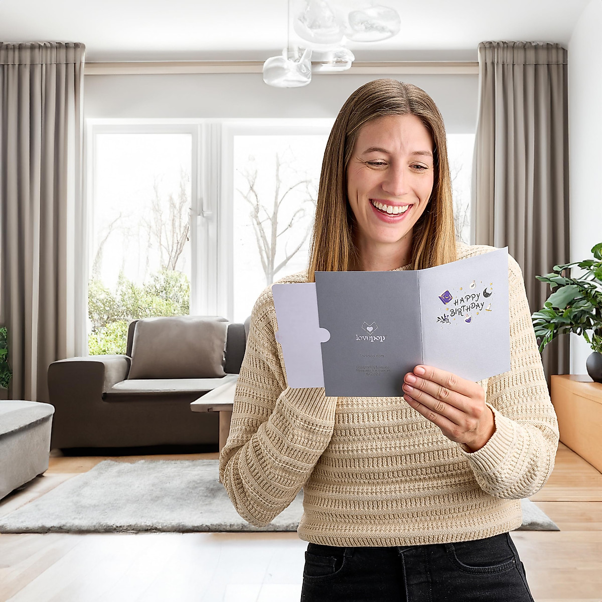 Lovepop Happy Birthday Pop-Up Card for Her, Him, Girls, Boys - 3D Greeting Cards - Magical - 5" x 7" - Blank Notecard & Envelope Included