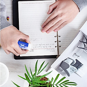 Mr. Pen Pencil Erasers, White, Large, Pack of 10