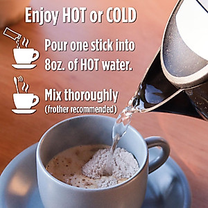 Maud's Instant Peach Tea (Insta Just Peachy), 26ct. Solar Energy Produced Single Serve Peach Flavored Tea Instant Travel Stick Packs, Instantly Hot or Iced Tea, 100% California Tea Blend