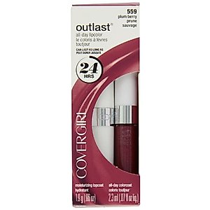 CoverGirl Outlast All Day Two Step Lipcolor, Plum Berry 559, 0.13 Ounce