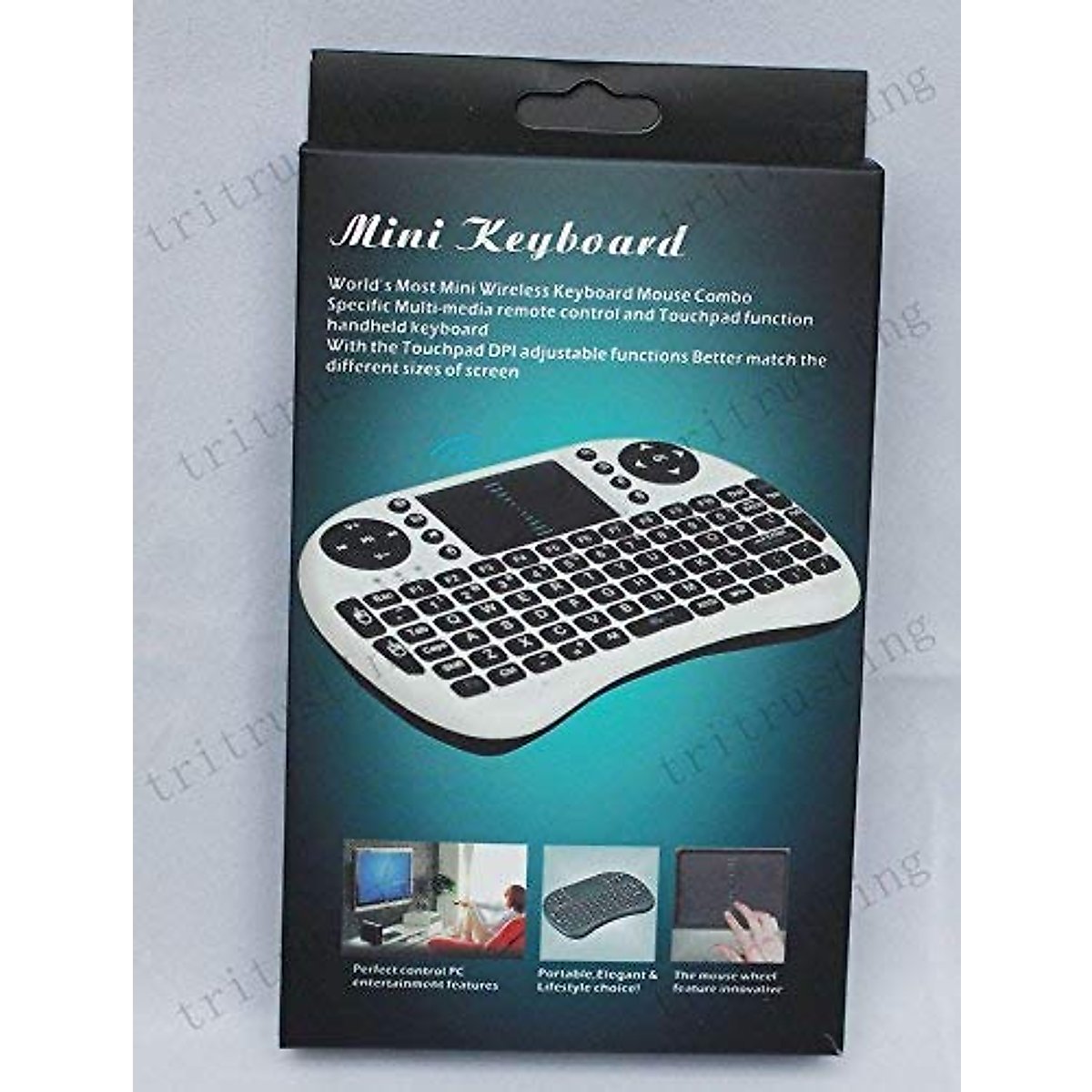 BFTECH 2.4GHz Mini Wireless Keyboard with Touchpad Mouse,Handheld Remote,Pi 2/3,KODI Android TV Box, HTPC/IPTV, Windows 7 8 10