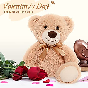 MorisMos 7 Packs Teddy Bears Bulk-14 Inch Bulk Teddy Bear Stuffed Animals in 7 Colors, Plush Teddy Bears Baby Shower for Girl Boy,Small Teddy Bear Stuffed Animals Wholesale for Birthday Christmas