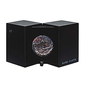 2018 AU Rare Earth 5 oz Silver High Relief Patina Coin with gold diamond 56mm Perfect Uncirculated