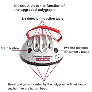 Micro Electric Shock Lie Detector, Shocking Liar Party Game Interesting True or Dare Game Lie Detector Joke Toys Polygraph Entertainment Shock Game,The Best Gift for Truth Game Toys
