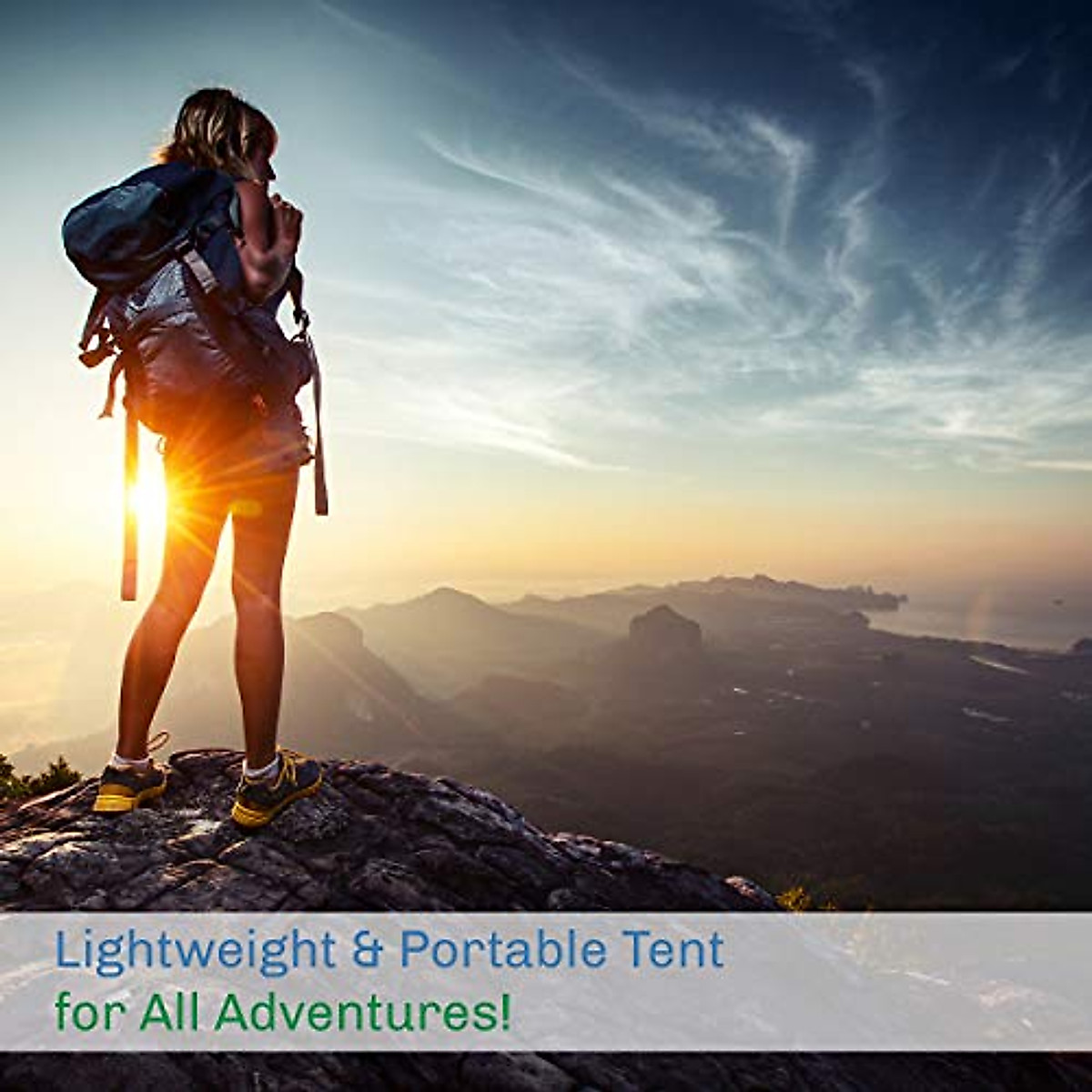 2 Person Tent – Rain Fly & Carrying Bag – Lightweight Dome Tents for Kids or Adults – Camping, Backpacking, and Hiking Gear by Wakeman Outdoors