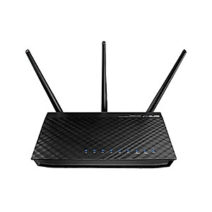 ASUS N900 WiFi Router (RT-N66U) - Dual Band Gigabit Wireless Internet Router, 4 GB Ports, Gaming & Streaming, Easy Setup, Parental Control
