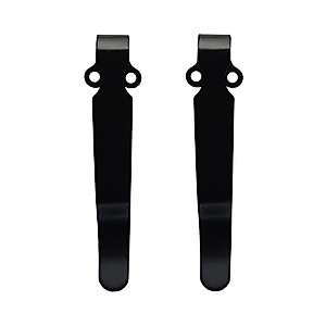 KNIFIUS 2 pcs Deep Carry pocket clips,Titanium Alloy Pocket Clip for EDC Knife, Practical Waist Accessories for Outdoor (B)