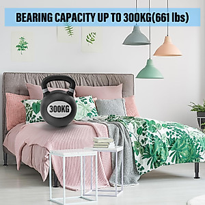 RealPlus 2pcs Adjustable Bed Frame Support Legs, Heavy Duty Metal Bed Center Slat Support Legs with Wider Base (5.9"-10")