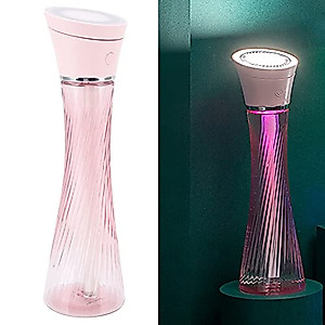 USB Humidifier, Desk Humidifier Ultrasonic Operation USB Charging Durable Compact for Office