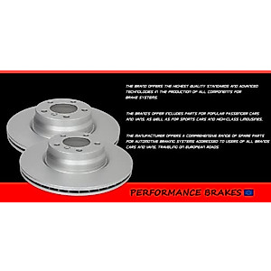 New Set Brakes VIC-429 Full Brake discs 2 pcs front left / right compatible with CITROEN VISA 1.0-Electric 02.1983-02.2007 Diameter 247mm