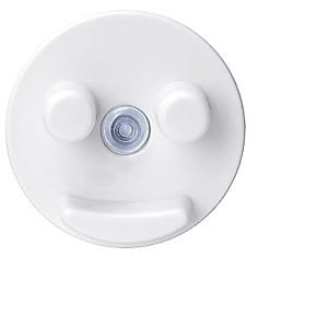 Sponge Holder, Sink Caddy w/ Suction Cup Installation, Sponge Organizer for Kitchen/ Bathroom Sink, Self Draining, Dishwasher Safe for Holding Smiley Sponges(Sponges Not Included), White(1-Pack)