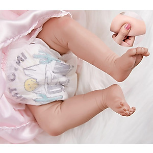 Zlgkjk Reborn Baby Dolls Girl, 18" Realistic Soft Vinyl Silicone Full Body, Lifelike Sleeping Dolls for Girls, Real Life Baby Doll Gift Set for 3+ Year Old Kids Newborn