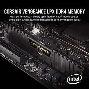 CORSAIR VENGEANCE LPX DDR4 RAM 32GB (2x16GB) 3600MHz CL18-22-22-42 1.35V Intel AMD Desktop Computer Memory - Black (CMK32GX4M2D3600C18)