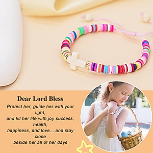 TOLOWOBK Easter Basket Stuffers for Toddler Teens Girls Egg Fillers Cross Bracelet Christian Easter Basket Essentials Gifts for Kids Jesus WWJD Bracelets Religious Catholic Gifts for Teen Girls Boys