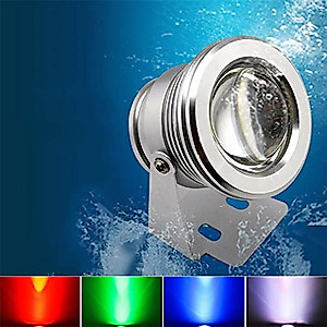 TWXG Waterproof IP68 Pool Light LED 12V/24V Underwater Light Spot Light for Swimming Pool Fountains Pond Water Garden Aquarium Rotatable Landscape Light,10W