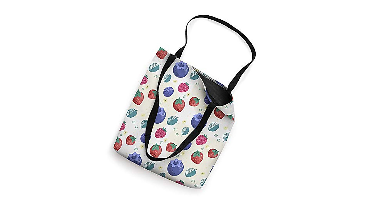 Shop Cool Berry Pattern Tote Bag - Durable & Stylish