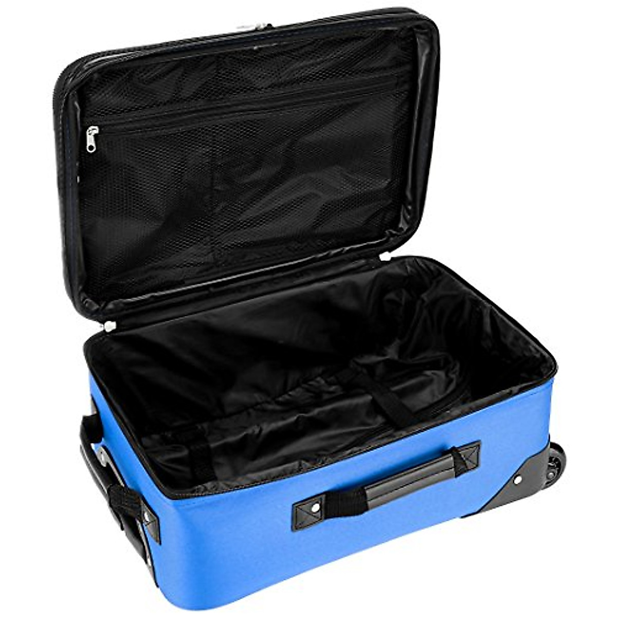 Rockland Fashion Softside Upright Luggage Set,Expandable, Blue, 2-Piece (14/19)