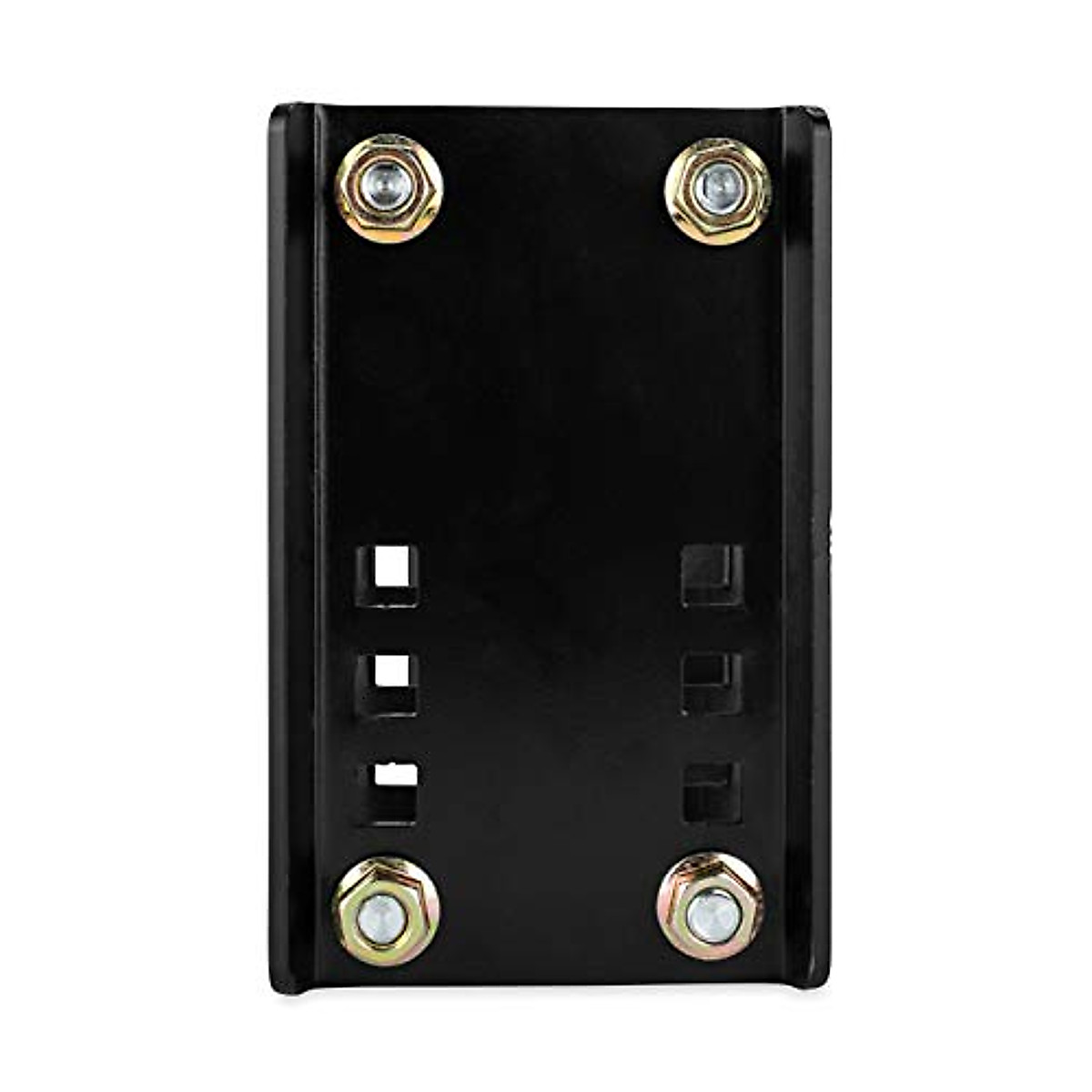 Camco Trailer Tongue Jack Bolt-On Relocation Kit | Allows for Easy Trailer Relocation | Provides Ample Tailgate Clearance Without Obstruction | for 3-Bolt & A-Frame Style Tongue Jacks (50015), Black