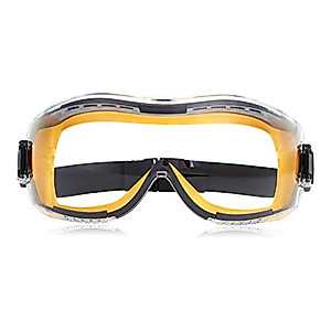 Amazon Basics Safety Goggle - Anti-Fog, Clear Lens and Elastic Headband, 2-Count
