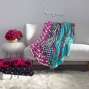 Betsey Johnson - USHSHF1089731 Cherry Checker Throw, 50x70, Red