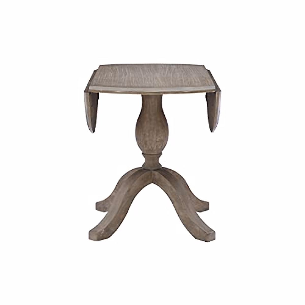 Linon Home Décor Mauro Antuque Rustic Brown Drop Leaf Dining Table