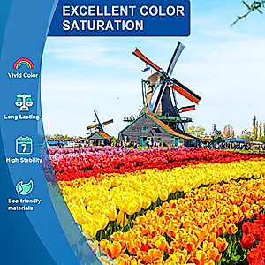 Drnoae 702XL Ink Cartridge Remanufactured 702xl Color Ink Cartridge Replacement for Epson 702XL 702 T702XL to use with Workforce Pro WF-3720 WF-3730 WF-3733 Printer (1Cyan, 1Yellow, 1Magenta, 3 Pack)