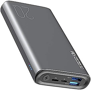 TOZO PB1 PD Portable Charger 20000mAh Capacity Fast Charging Power Bank 18W High Charging Speed External Battery Pack with USB-C Input/Output Compatible for iPhone,Samsung,Gray