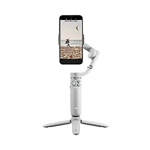 DJI OM 5 Smartphone Gimbal Stabilizer, 3-Axis Phone Gimbal, Built-In Extension Rod, Portable and Foldable, Android and iPhone Gimbal with ShotGuides, Vlogging Stabilizer, YouTube TikTok Video, Gray