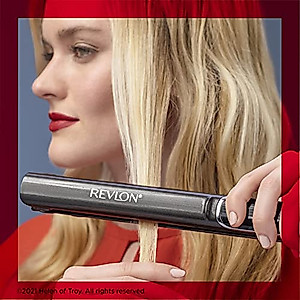 Revlon Copper Smooth Hair Flat Iron | Frizz Control for Fast and Shiny Styles, (XL 1 in)