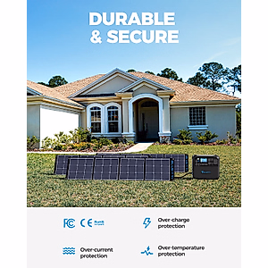 BLUETTI SP120 120W Solar Panel for AC200P/EB70/AC50S/EB150/EB240 Solar Generator,Portable Foldable Solar Panel for Outdoors Camping Vanlife Off Grid