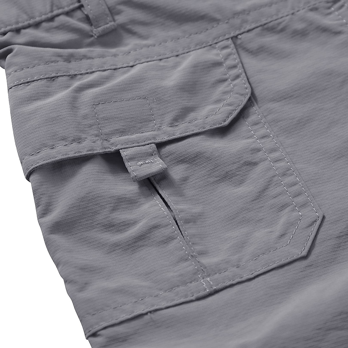 Asfixiado Kids' Boys' Cargo Shorts Outdoor Quick Dry Elastic Waist Fishing Camping Casual Fishing Cargo Shorts #9048 Grey-XS