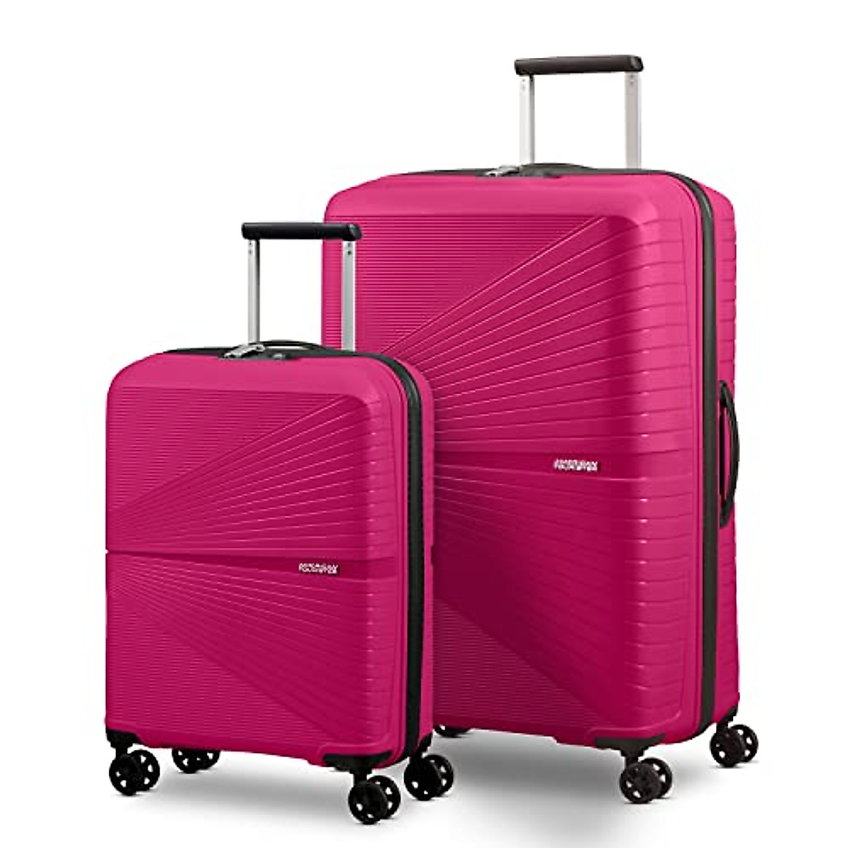 American Tourister Airconic Hardside Expandable Luggage with Spinners, Deep Orchid, 2PC SET (Carry-on/Large)
