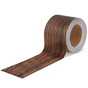 Lusofie Walnut Color Wood Grain Repair Tape Self Adhesive Wood Grain Tape 1.9inch×32ft Durable Realistic Multi-Use Patch for Furniture Wood Tape for Furniture,Flooring,Doors,Windows,Handicraft DIY
