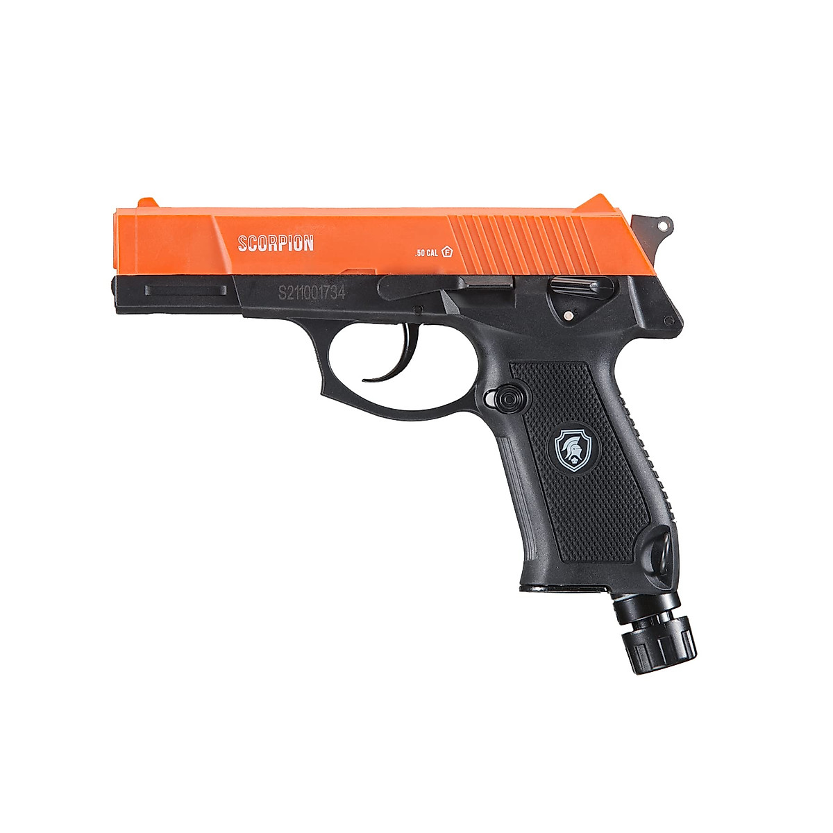 Lancer Tactical Scorpion 0.5 Caliber CO2 Non-Blowback Air Self Defense-Less Lethal, Ideal for Home and Personal Defense-Police-Grade Pepper Projectile Gun (Orange)