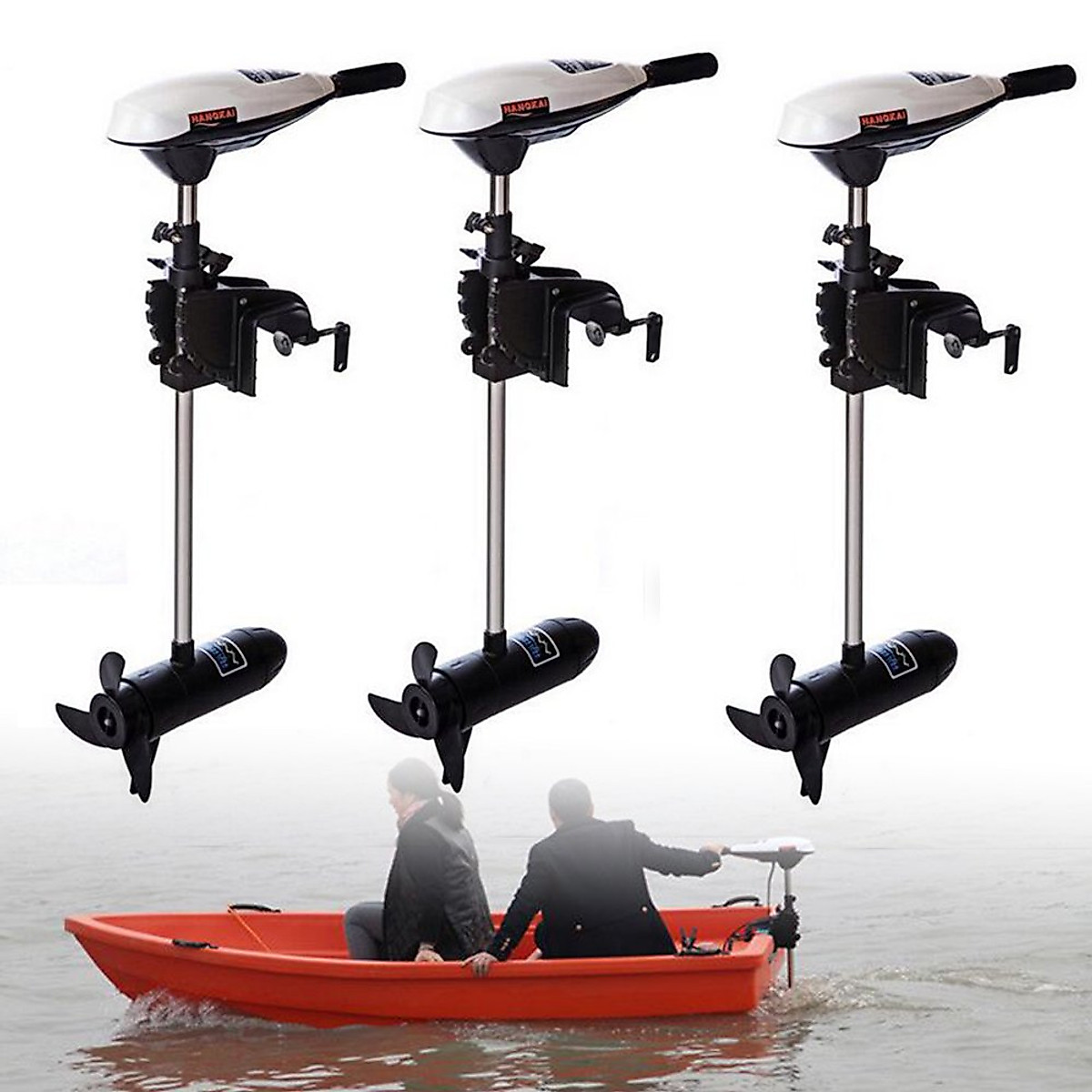Dodoam 66 LBS 12V Electric Outboard Trolling Motor Fishing Boat Kayak Engine, for Fisheries, Aquaculture, Outdoor Sightseeing and Other Fields
