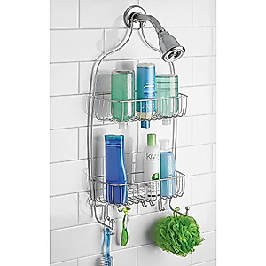 InterDesign Raphael Bathroom Shower Caddy, X-Large - Silver