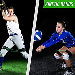 TOBWOLF Volleyball Training Pass Rite Aid Resistance Band, Elastic Pull Rope Exercise Resistance Bands, Volleyball Jump Bounce Drills Rope Agility Training Prevent Excessive Upward Arm Movement