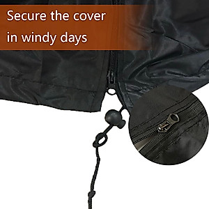 FLYMEI Outdoor Swing Cover 2 Seater Waterproof Patio Swing Cover Porch Swing Cover 2 Triple Seater Swing Canopy Cover All Weather Protection, 65'' (L) x 50''(W) x 66''(H)