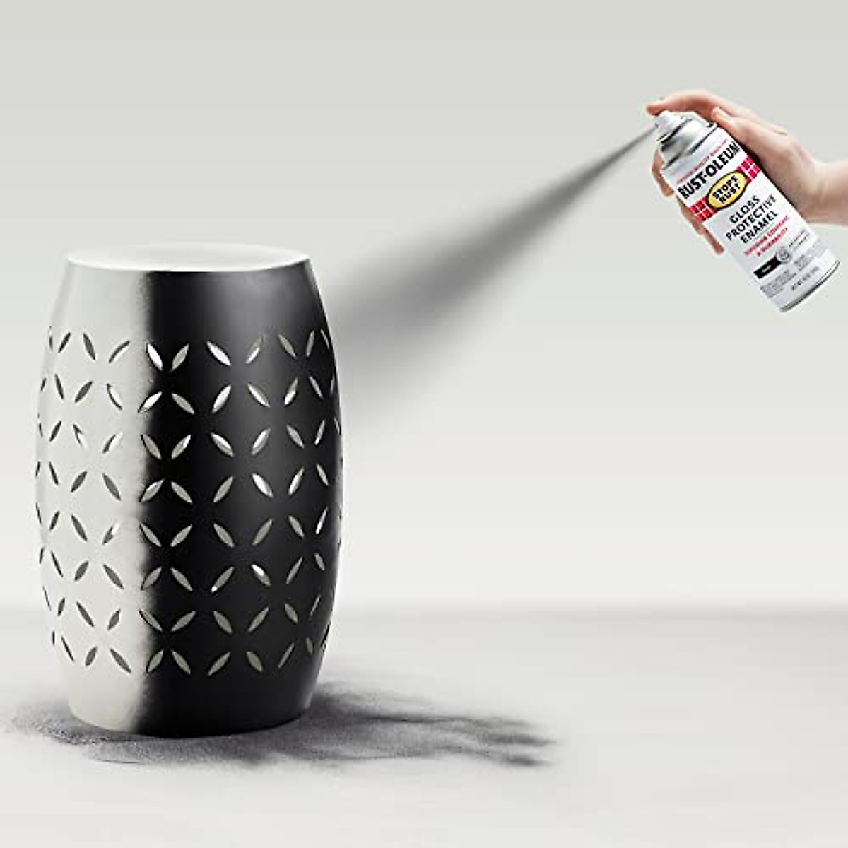 Rust-Oleum 7779830 Stops Rust Spray Paint, 12 oz, Gloss Black