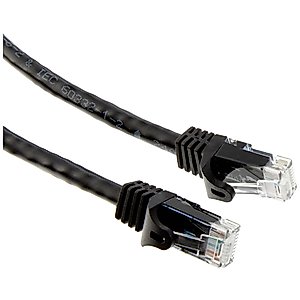 Monoprice Cat6 Ethernet Patch Cable - 1 Feet - Black (12 Pack) Snagless RJ45, 550MHz, UTP, Pure Bare Copper Wire, 24AWG - FLEXboot Series