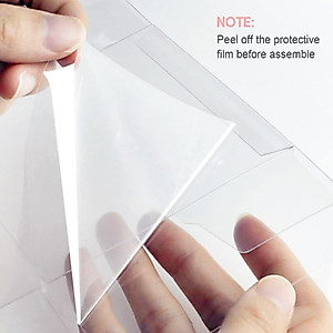 Vowcarol 4x4x1.5 Boxes Clear Sugar Cookies Containers, Wedding Favour Boxes Transparent Gift Boxes for Candy Chocolate Valentine - 50PCS