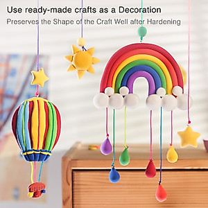 Air Dry Clay 36 Colors, Soft & Ultra Light, Modeling Clay for Kids with Accessories, Tools and Tutorials
