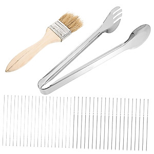 5 Sets Barbecue Tool Set Grill Utensils for Outdoor Grill Bbq Grill Accessories Grilling Tools Outdoor Grill Sticks Multi-function Grill Clip Barbecue Accessories Grilling Utensils