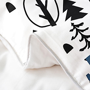 Erosebridal Pure Cotton Construction Comforter Duvet Cover,Cartoon Excavator Vehicle Bedding Queen,Reversible Tractor Bedding Toddler Bedding Boys Comfy Cozy Room Decor,Teal